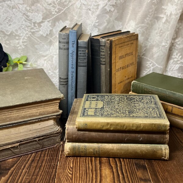 Small Vintage Books - Etsy