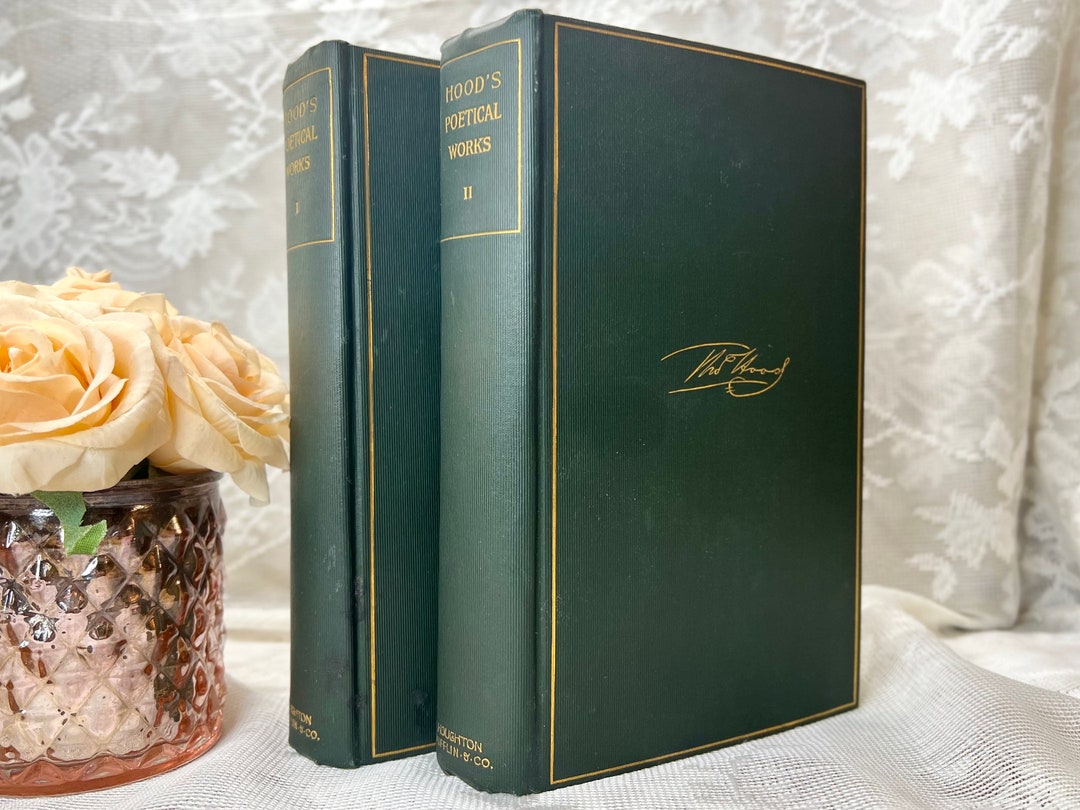 Poetical Works of Thomas Hood 1870s, Rare Antique Books 1800s, Complete ...