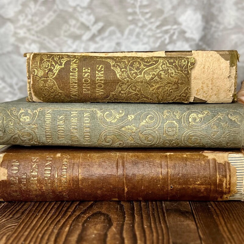 Antique Book Collection - Etsy