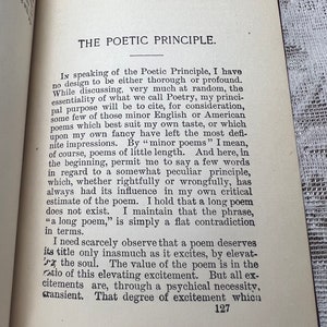 Edgar Allan Poe Poems, Rare Antique Book 1890s, Macabre Gothic Tales ...