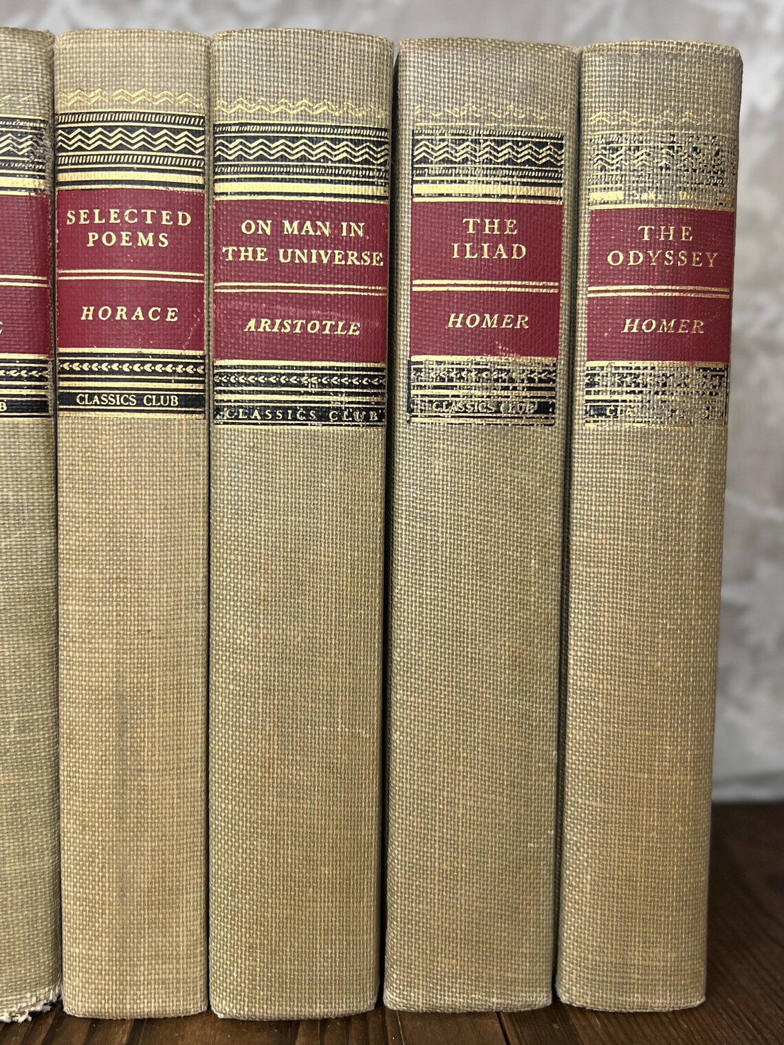 Vintage Classic Literature Books, Classics Club Series, 1940s Gray ...