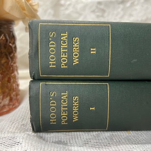 Poetical Works of Thomas Hood 1870s, Rare Antique Books 1800s, Complete ...
