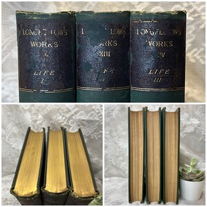 1891 Life of Henry Wadsworth Longfellow, Rare Antique Books, Complete ...