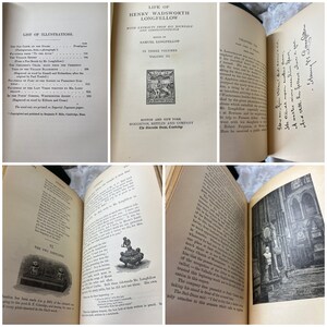 1891 Life of Henry Wadsworth Longfellow, Rare Antique Books, Complete ...