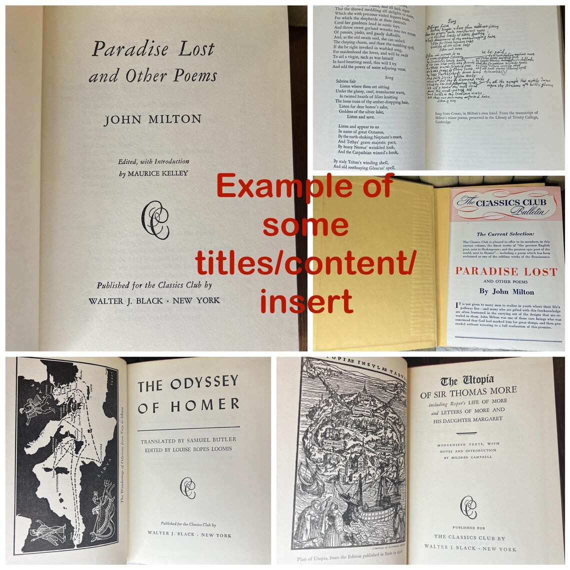 Vintage Classic Literature Books, Classics Club Series, 1940s Gray ...