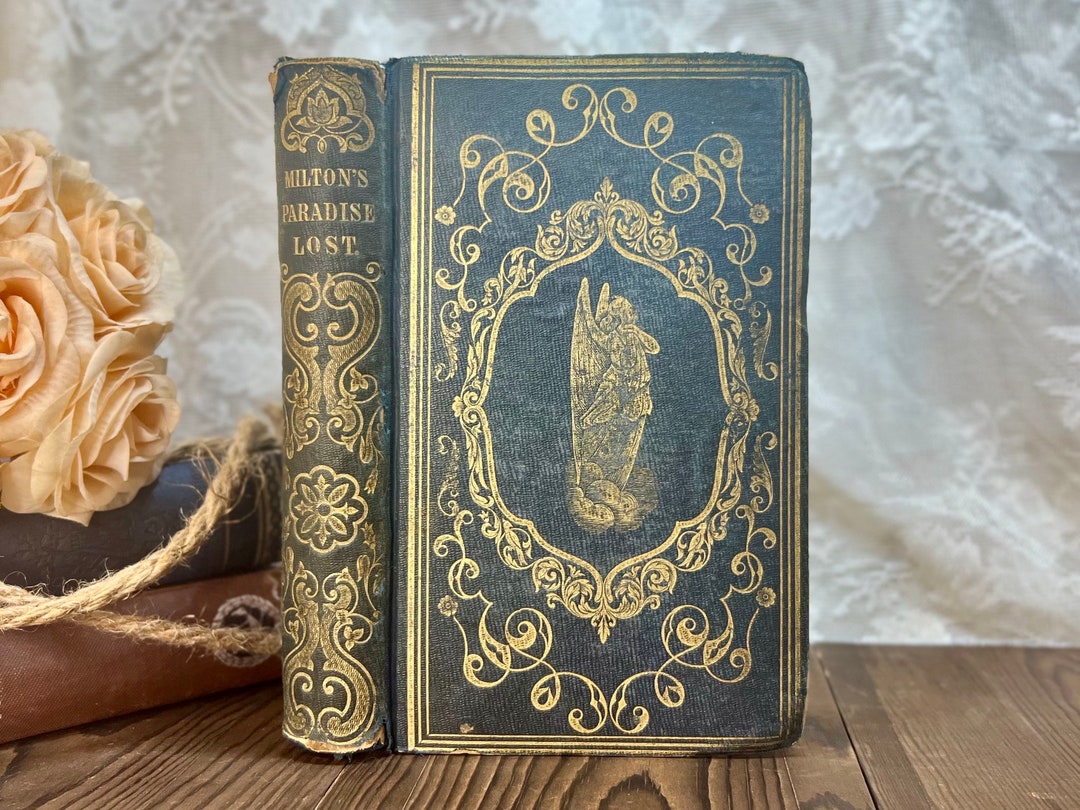 1853 Paradise Lost: Poem in Twelve Books by John Milton, Rare Antique ...