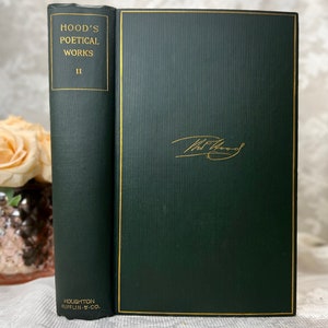 Poetical Works of Thomas Hood 1870s, Rare Antique Books 1800s, Complete ...