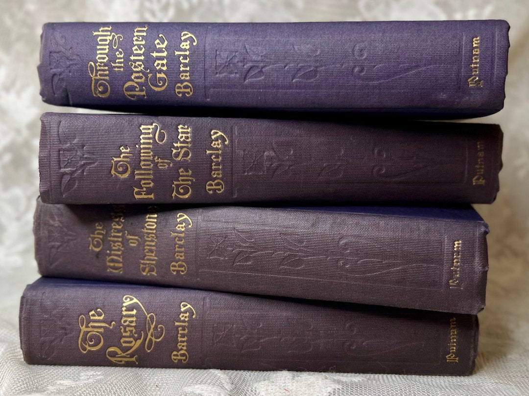 Antique Book Stack Set of 4 Rare Antique Books Book Bundle - Etsy