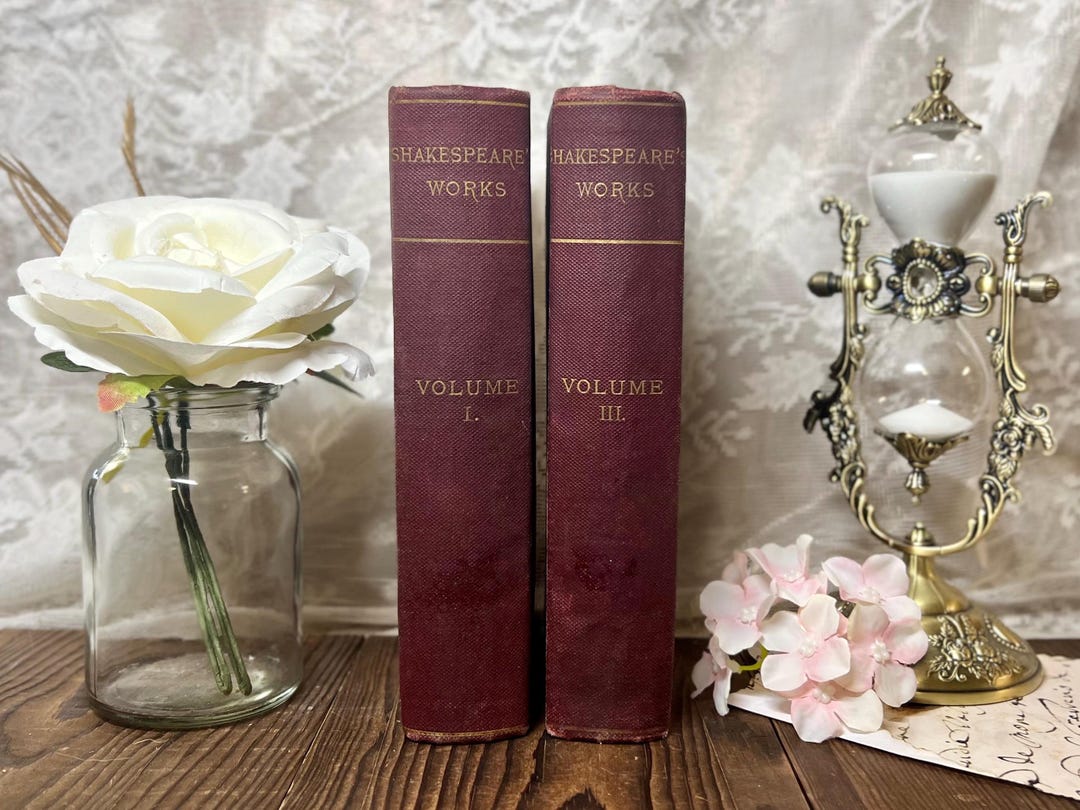 1885 Works of William Shakespeare, Alexander Dyce, Rare Antique Book ...