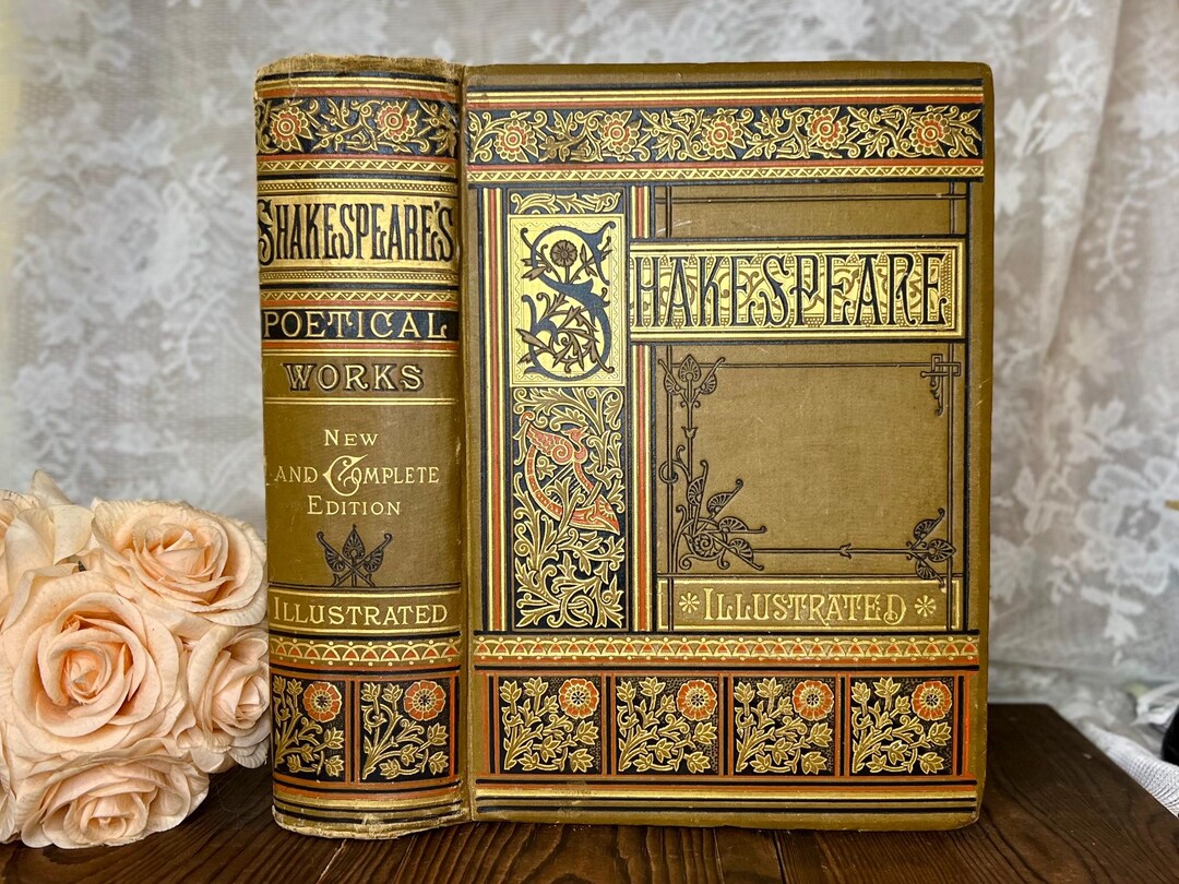 1880s Complete Works of William Shakespeare, Rare Antique Book, Brown ...