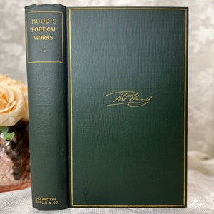 Poetical Works of Thomas Hood 1870s, Rare Antique Books 1800s, Complete ...