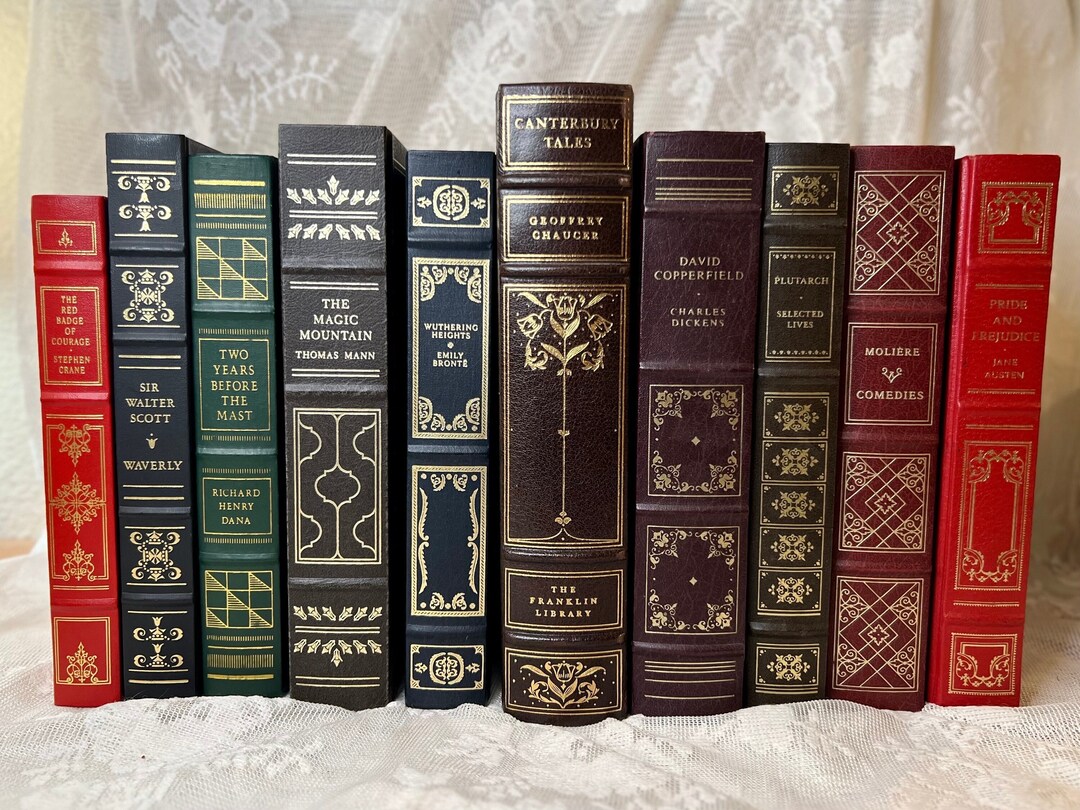 Vintage Franklin Library Books, Vintage Classics, Gilded Collector’s ...