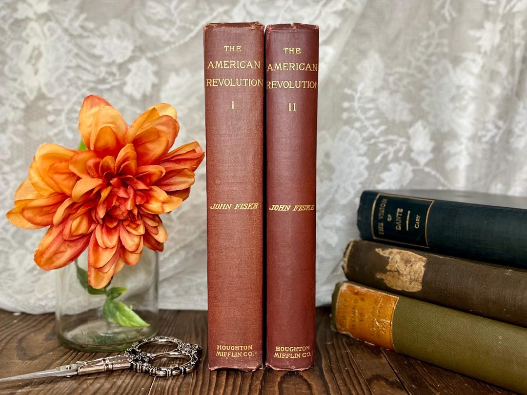 1891 the American Revolution by John Fiske, Rare Antique Books, Two ...