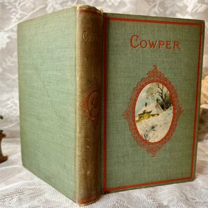 Antique Book Stack, Set of 3 Rare Antique Books, Decorative Red Green ...