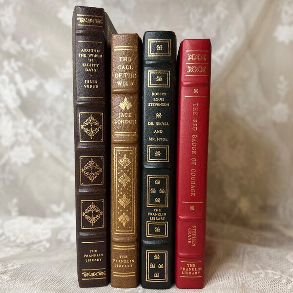 Decorative Books Leatherbound - Etsy