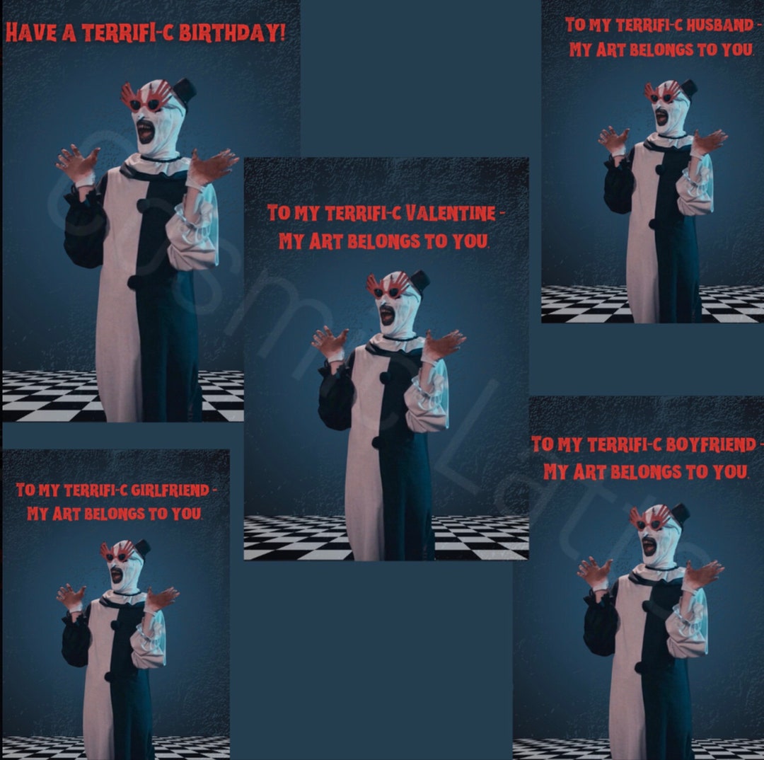 Terrifier Cards Bundle Pack / Art the Clown Birthday - Etsy UK