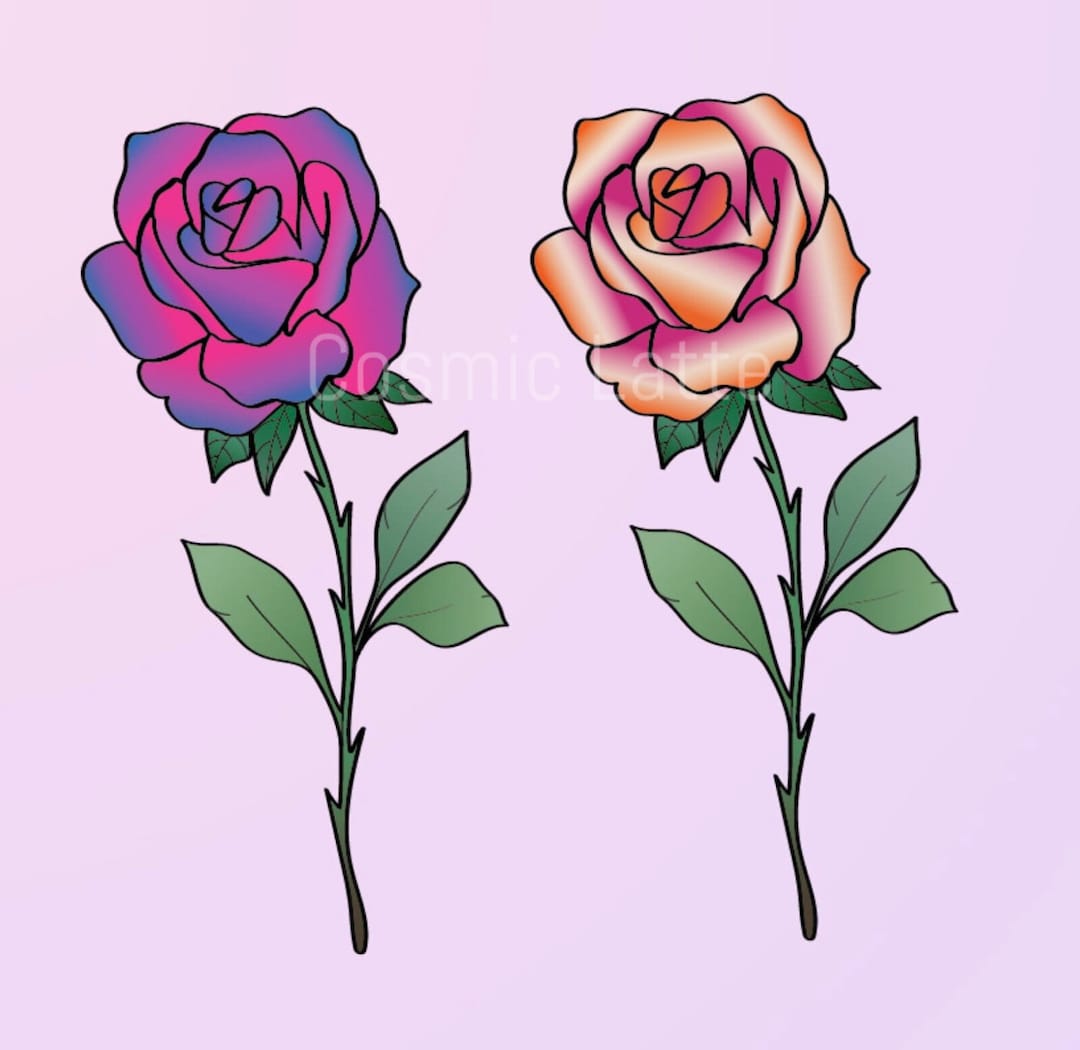 DIGITAL DOWNLOAD PNG Lgbt Roses File Transparent Background Flower Rose ...