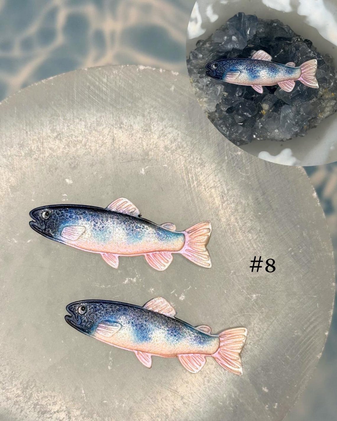 Handmade Fish Studs: Stainless Steel Earrings - Etsy