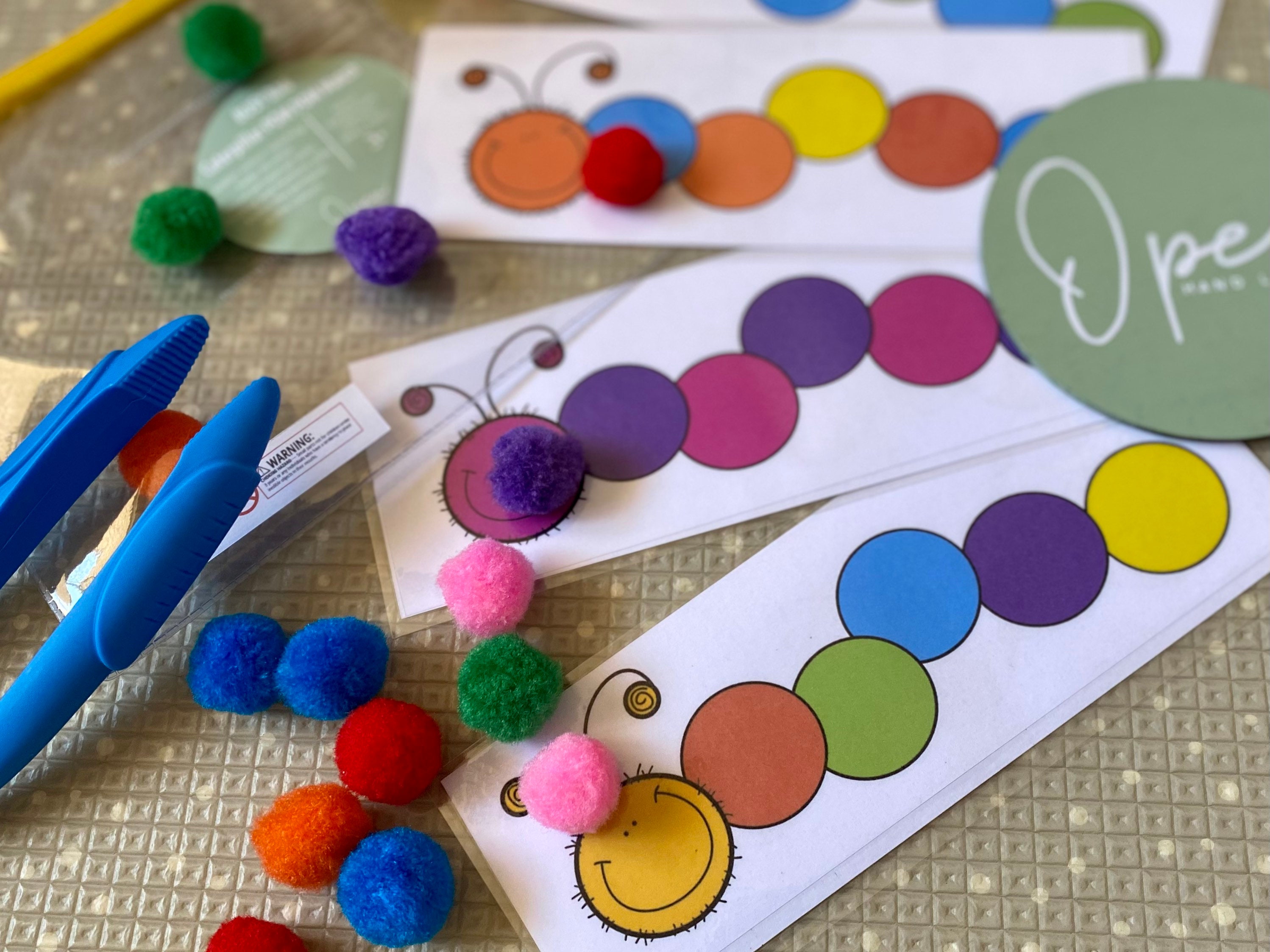 Caterpillar Pom Pom Busy Bag - Etsy Australia