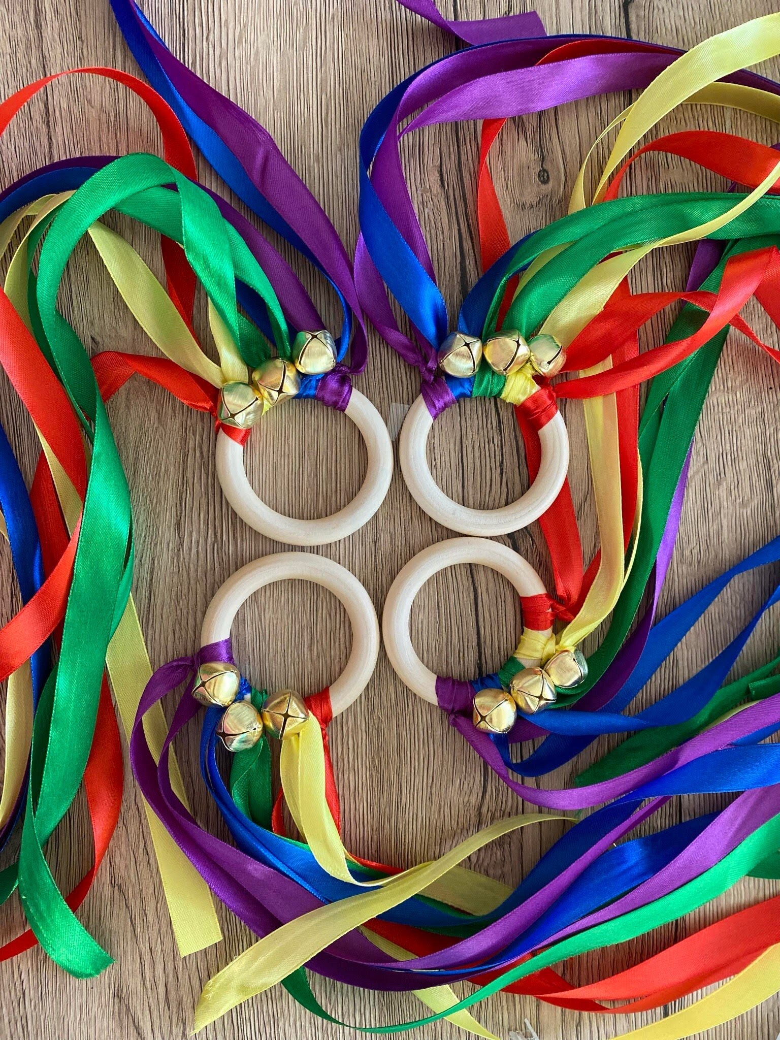 Montessori Inspired Sensory Ribbon Ring/rainbow Dancing Ribbon | Etsy ...