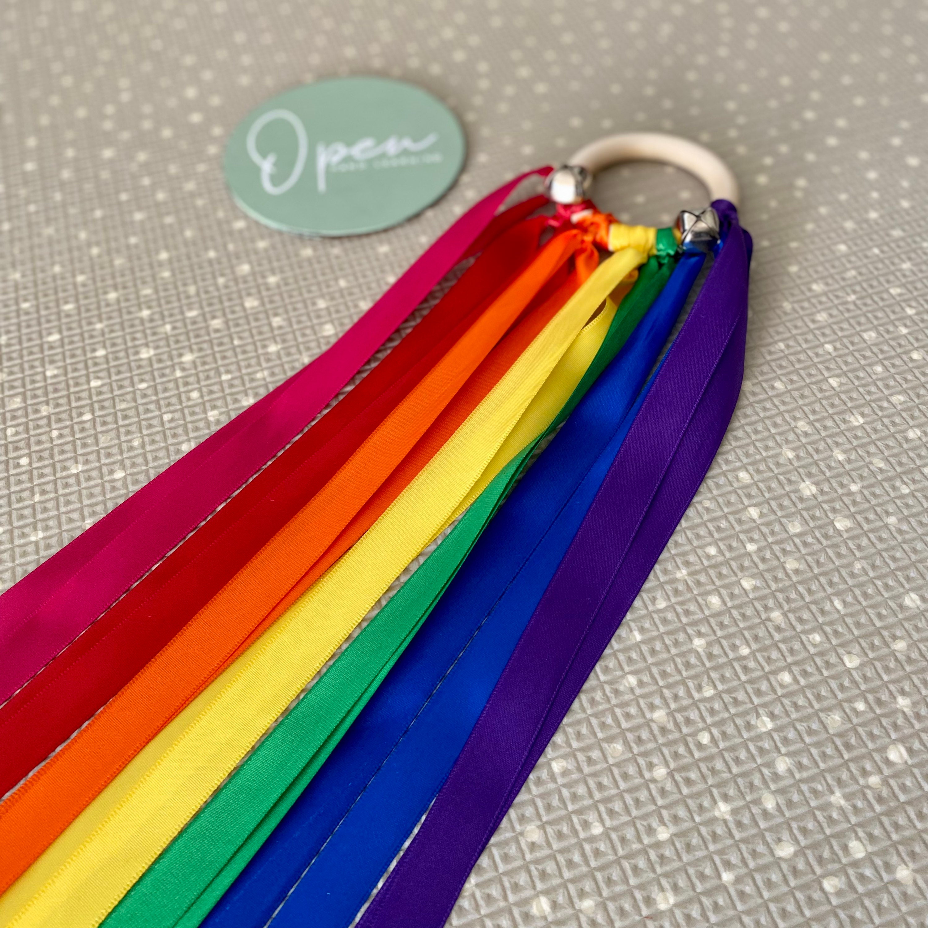 Montessori Inspired Sensory Ribbon Ring/rainbow Dancing Ribbon - Etsy ...