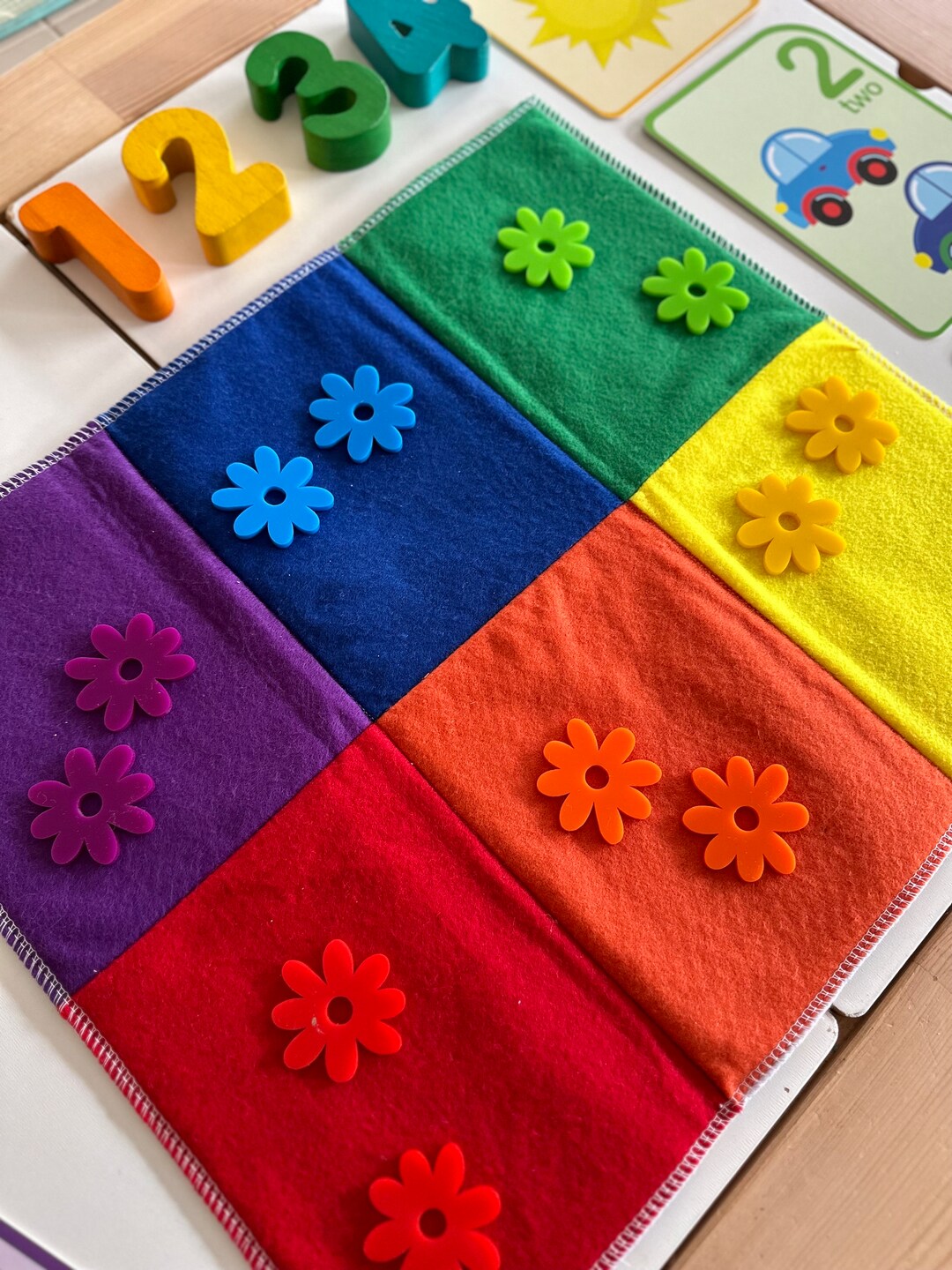 Sensory Colour Sorting Mat Educational Learning Resource - Etsy