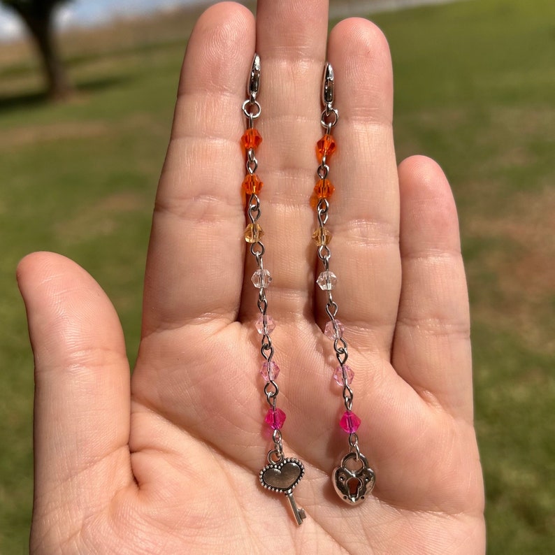 Pride Keychains Rainbow Lesbian And Transgender Pride Etsy