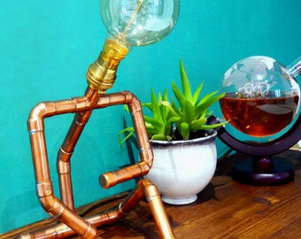 Sitting Man Lamp - Etsy