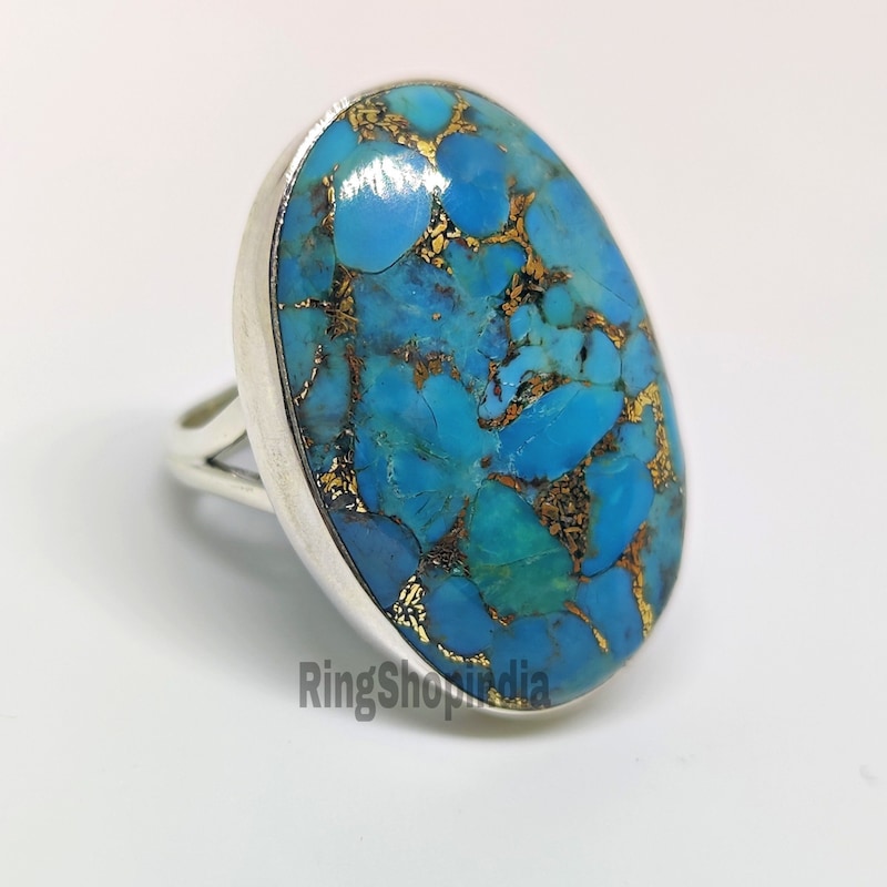 Large Turquoise Ring - Etsy