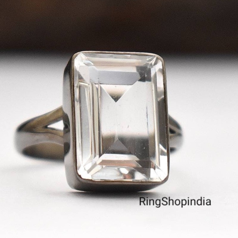 Quartz Crystal Ring - Etsy