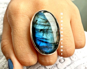 Large Silver Rings for Women - Etsy