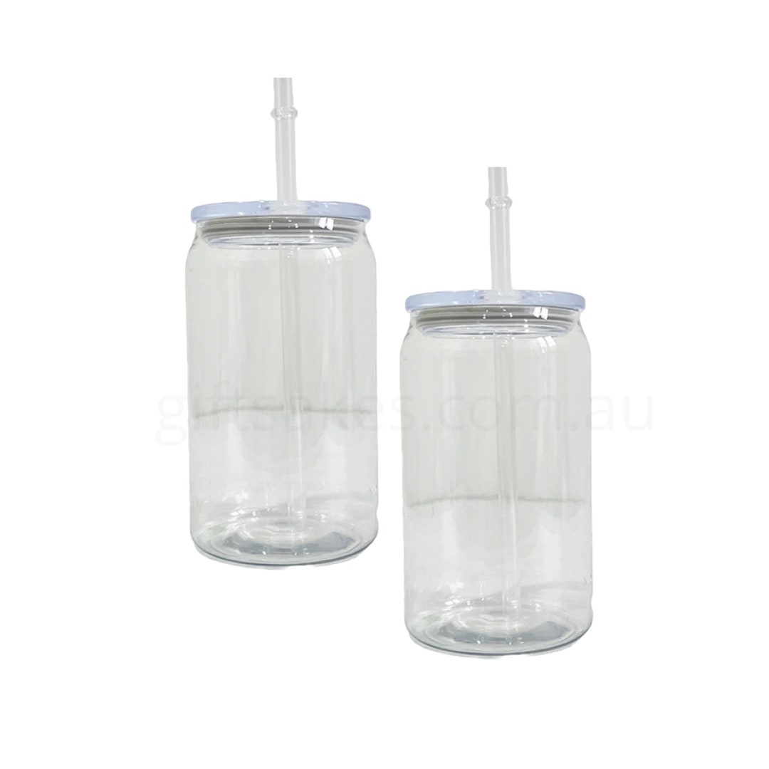 16oz Acrylic Libbey Cup Lid Straw Set Hot or Cold Beverage Drinks Can ...