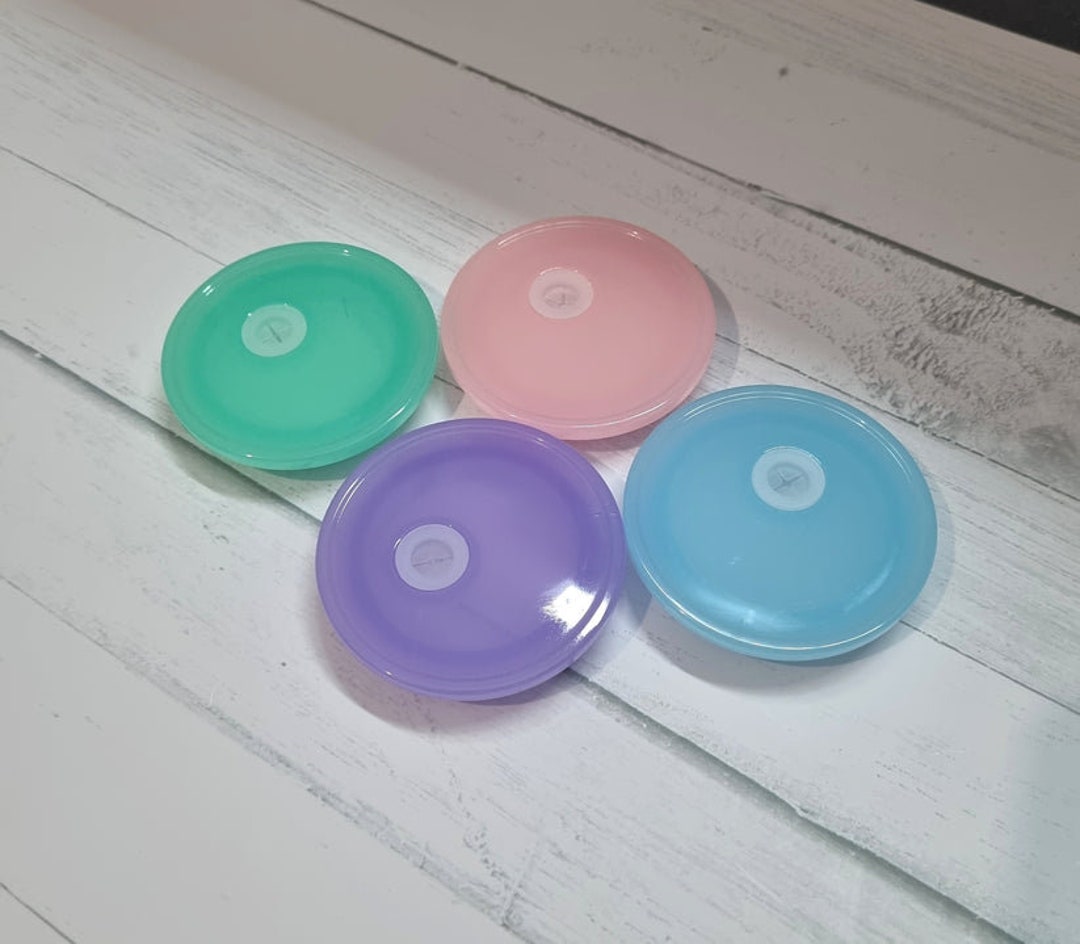 Colour Plastic Lids - Fit Soda Libby Glass Tumbler Cups • 5colours to ...
