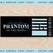 Printable Phantom of the Opera Broadway Ticket Surprise, Musical ...