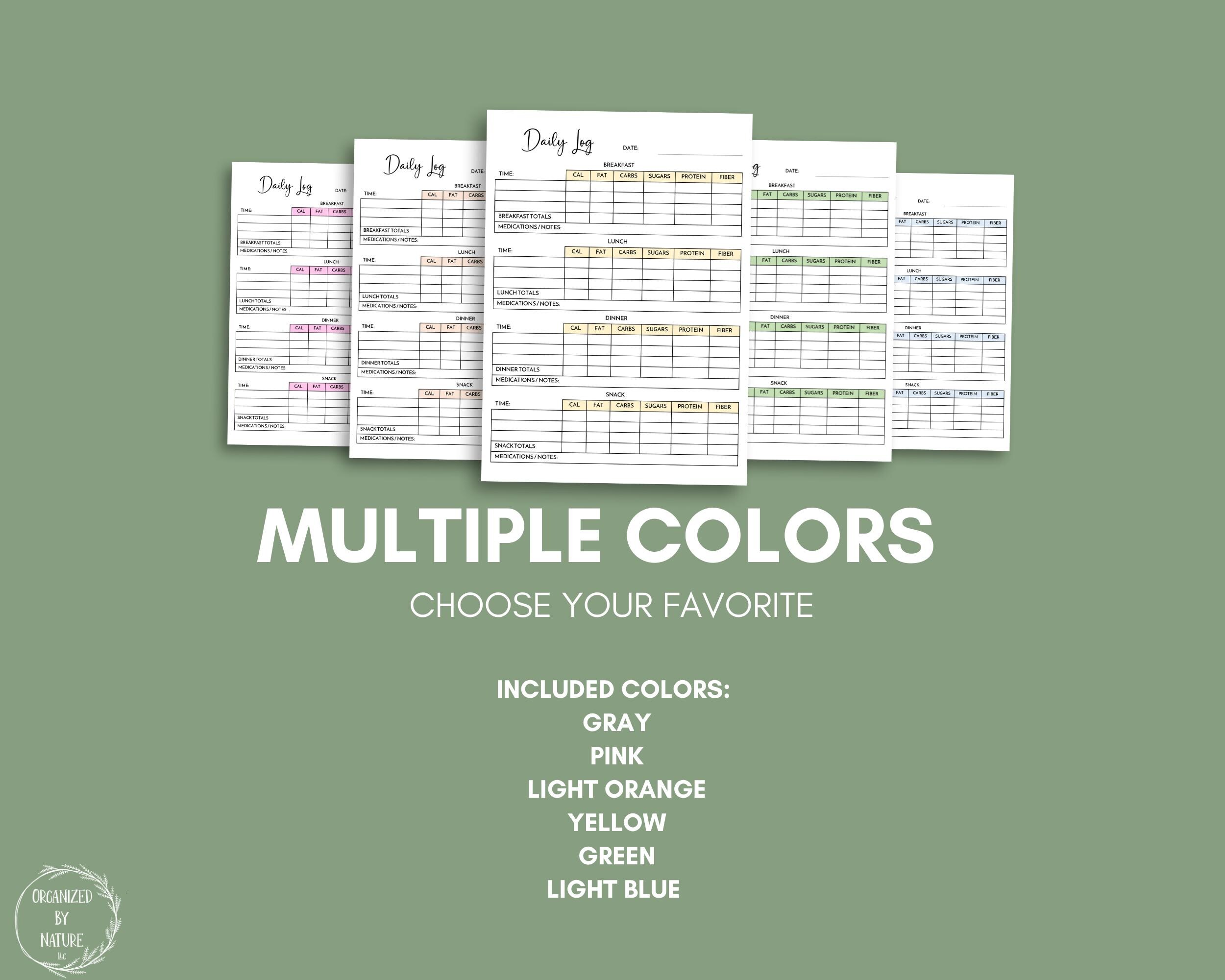 Printable Journal for Diabetics PDF - Blood Sugar Tracker - Daily Log ...