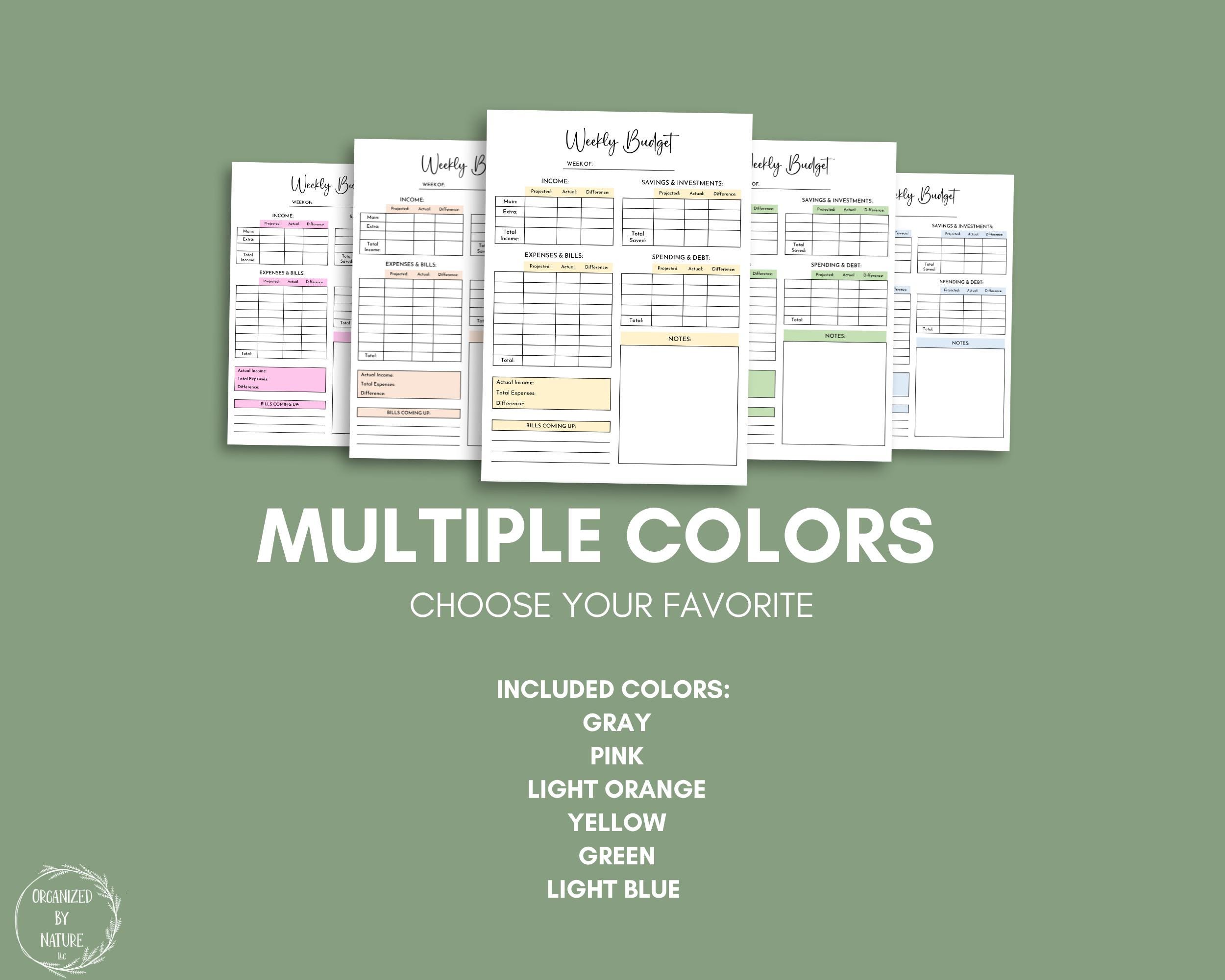 Mini Budget Planner Bundle Printable PDF - Weekly - Biweekly ...