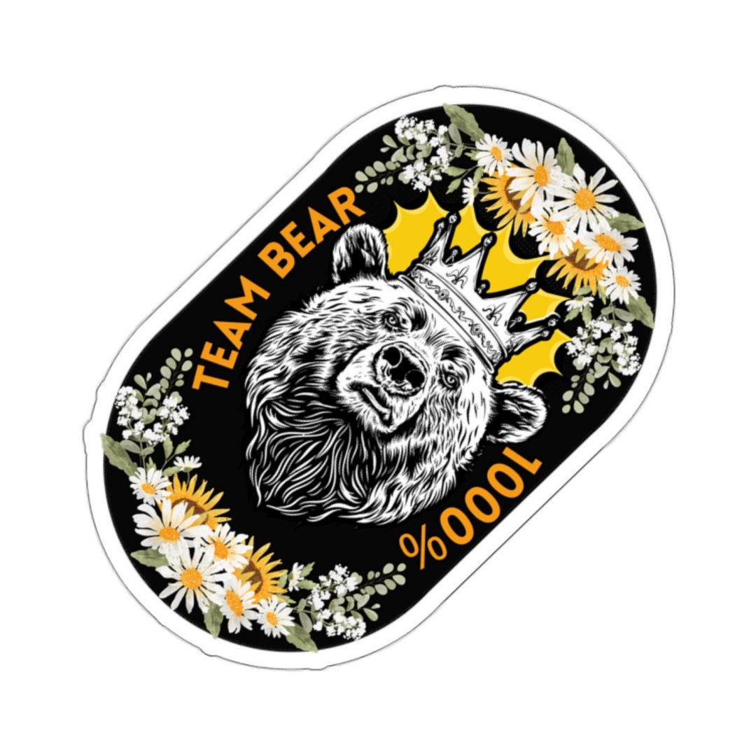 I Choose the Bear / Man Vs Bear / Team Bea Kiss-cut Stickers - Etsy