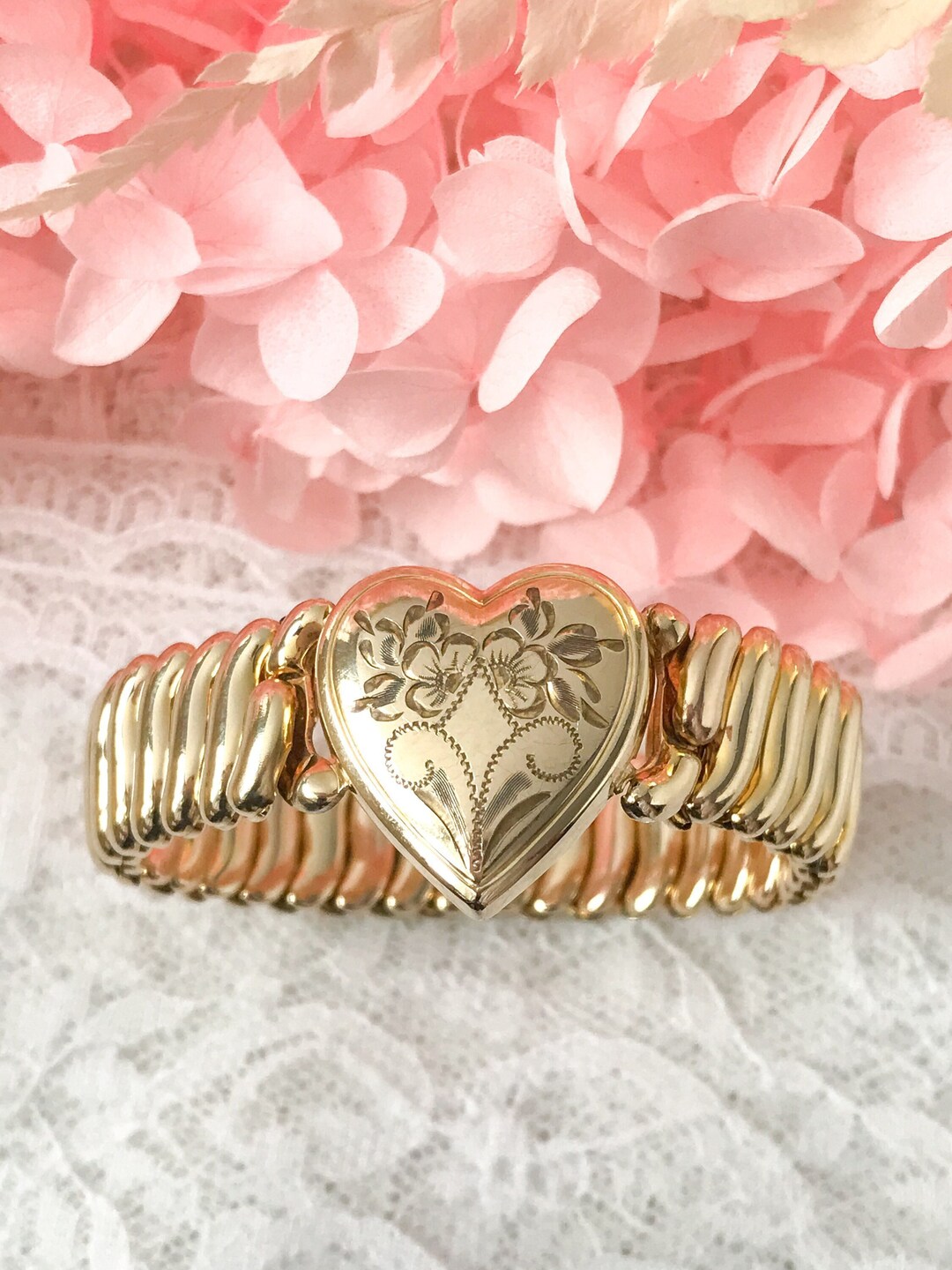 Sweetheart Bracelet Vintage Stretch Bracelet sweetheart Expandable ...