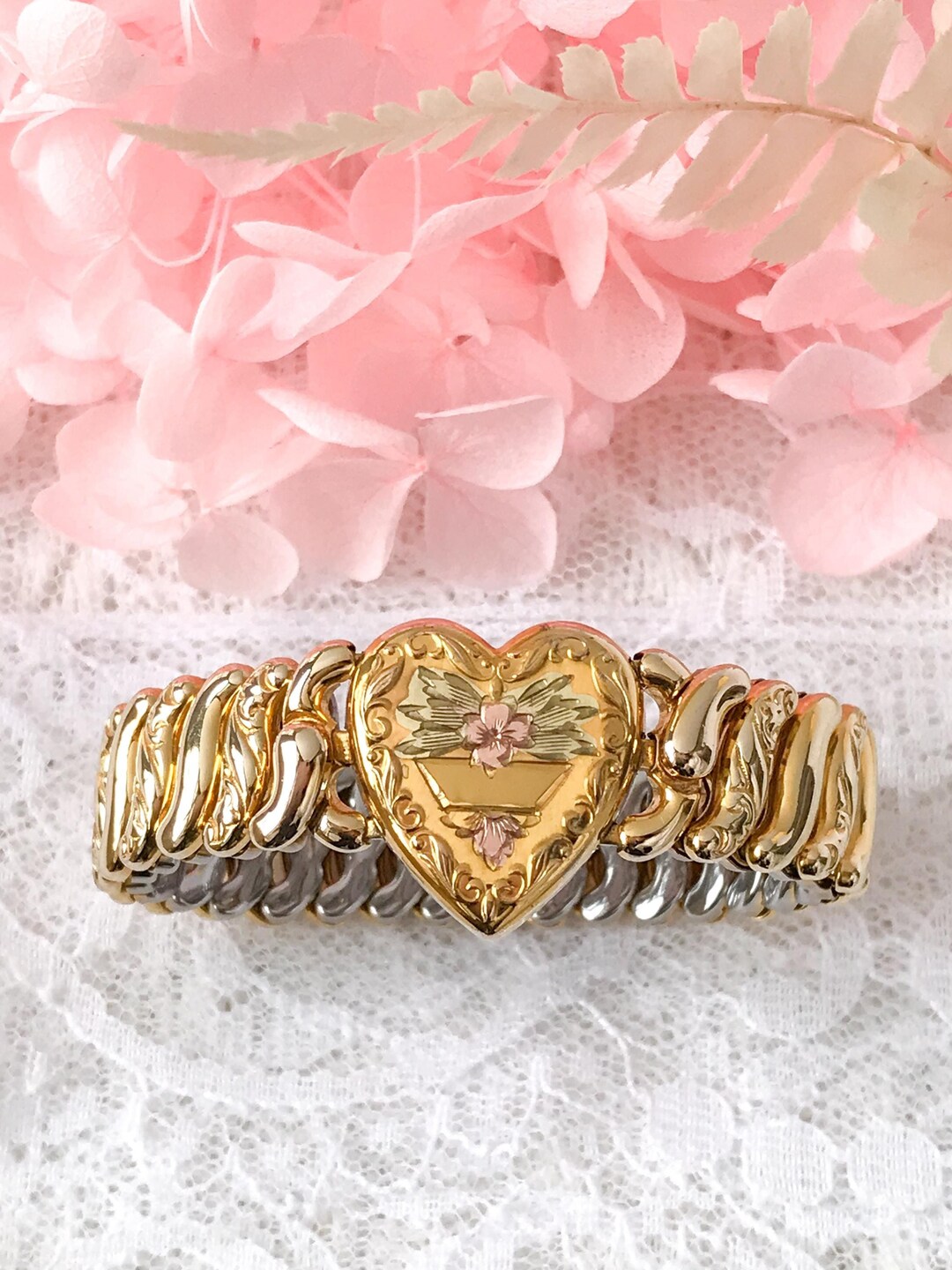 Sweetheart Bracelet Vintage Stretch Bracelet American Queen Expansion ...