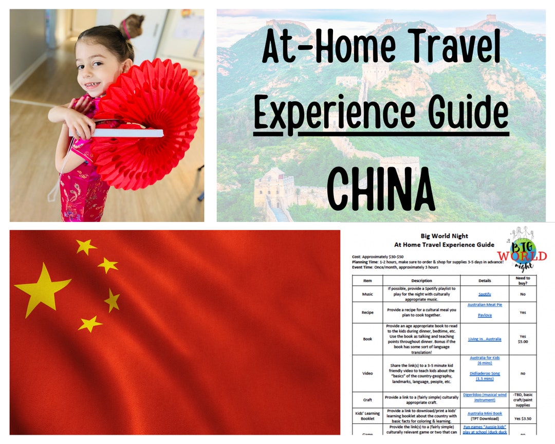 China: At-home Travel Experience Guide - Etsy