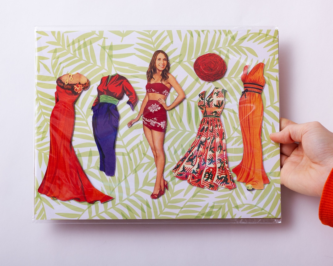 Custom Vintage Paper Doll Inspired Fridge Magnet - Etsy