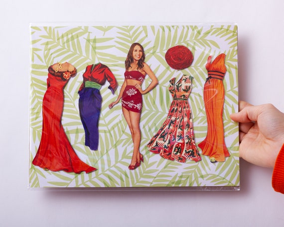 Custom Vintage Paper Doll Inspired Fridge Magnet - Etsy