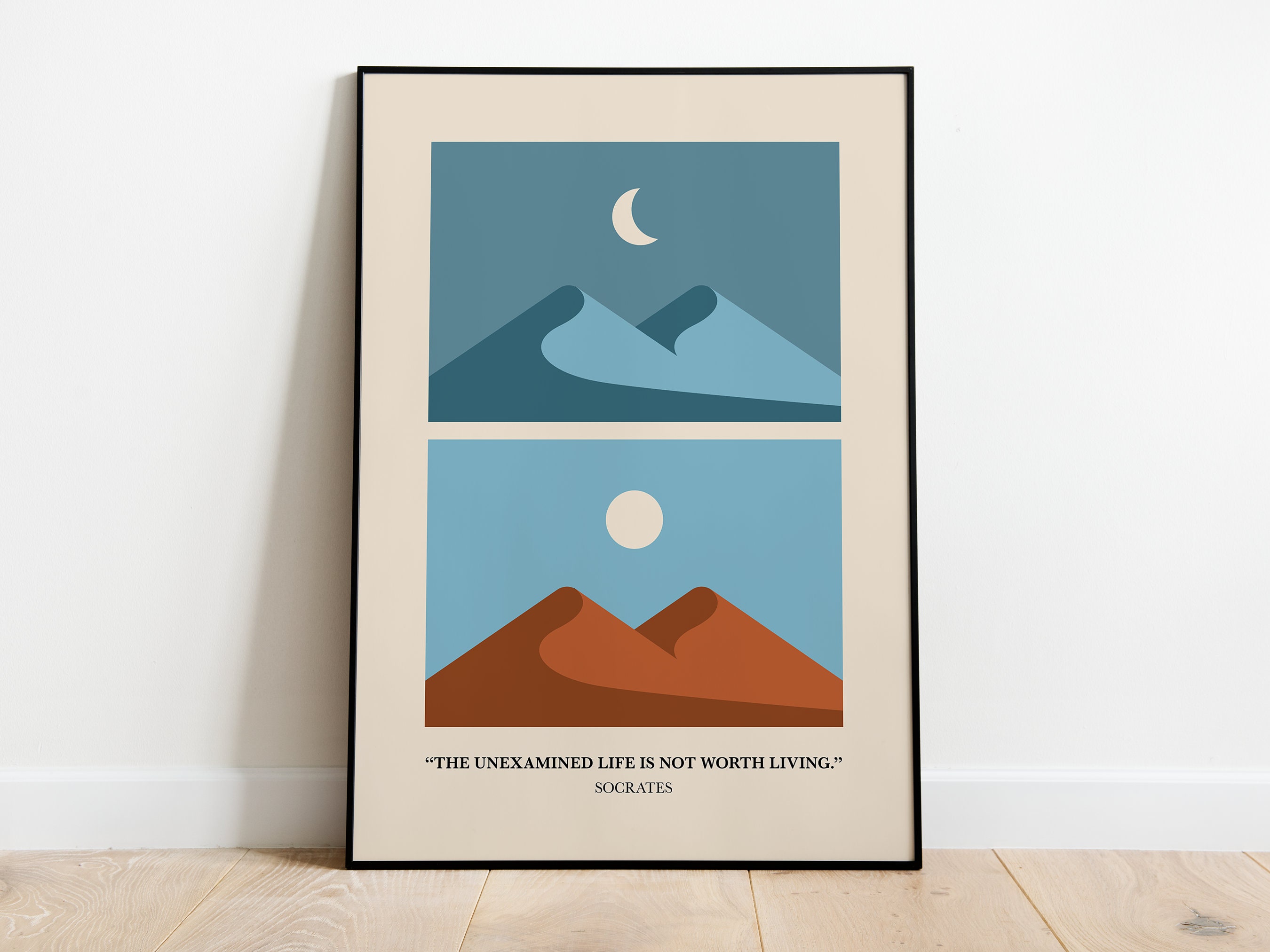 Socrates Quote Art Print: Stoic Philosophy Wall Decor (digital Download ...