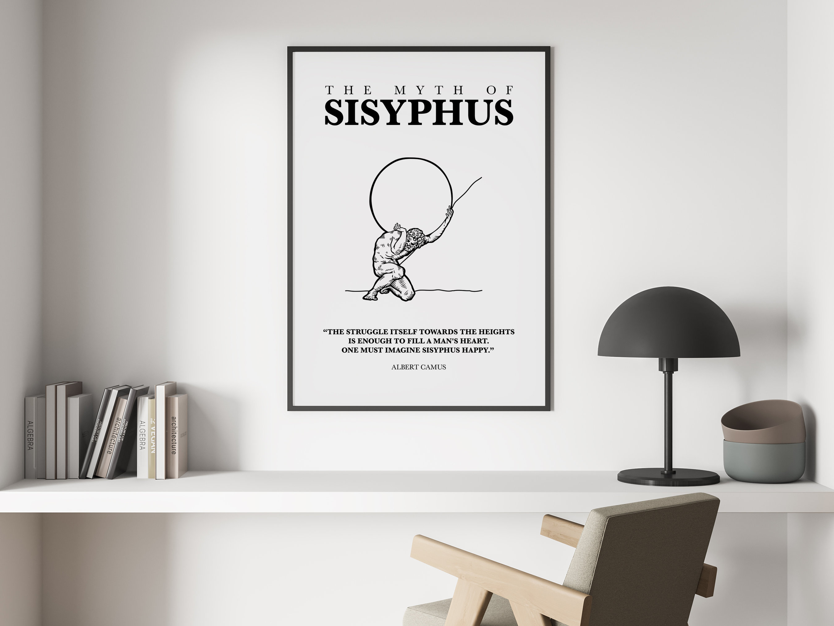 Sisyphus Myth Art Print: Existentialism Decor (digital Download) - Etsy