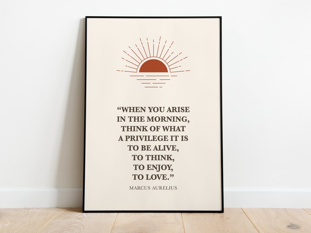 Marcus Aurelius Poster Print, Stoic Poster, Stoic Prints, Stoic Art ...