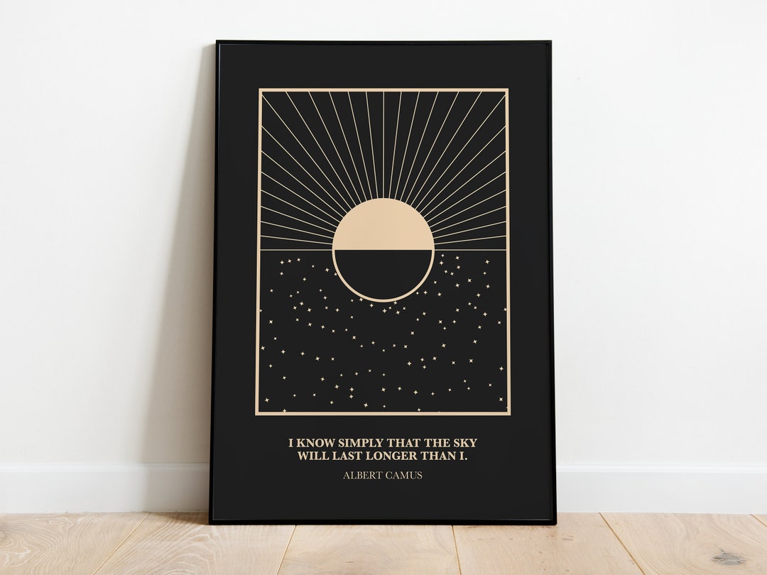 Albert Camus Wall Art, Camus Poster, Camus Quote, Nihilist Poster ...