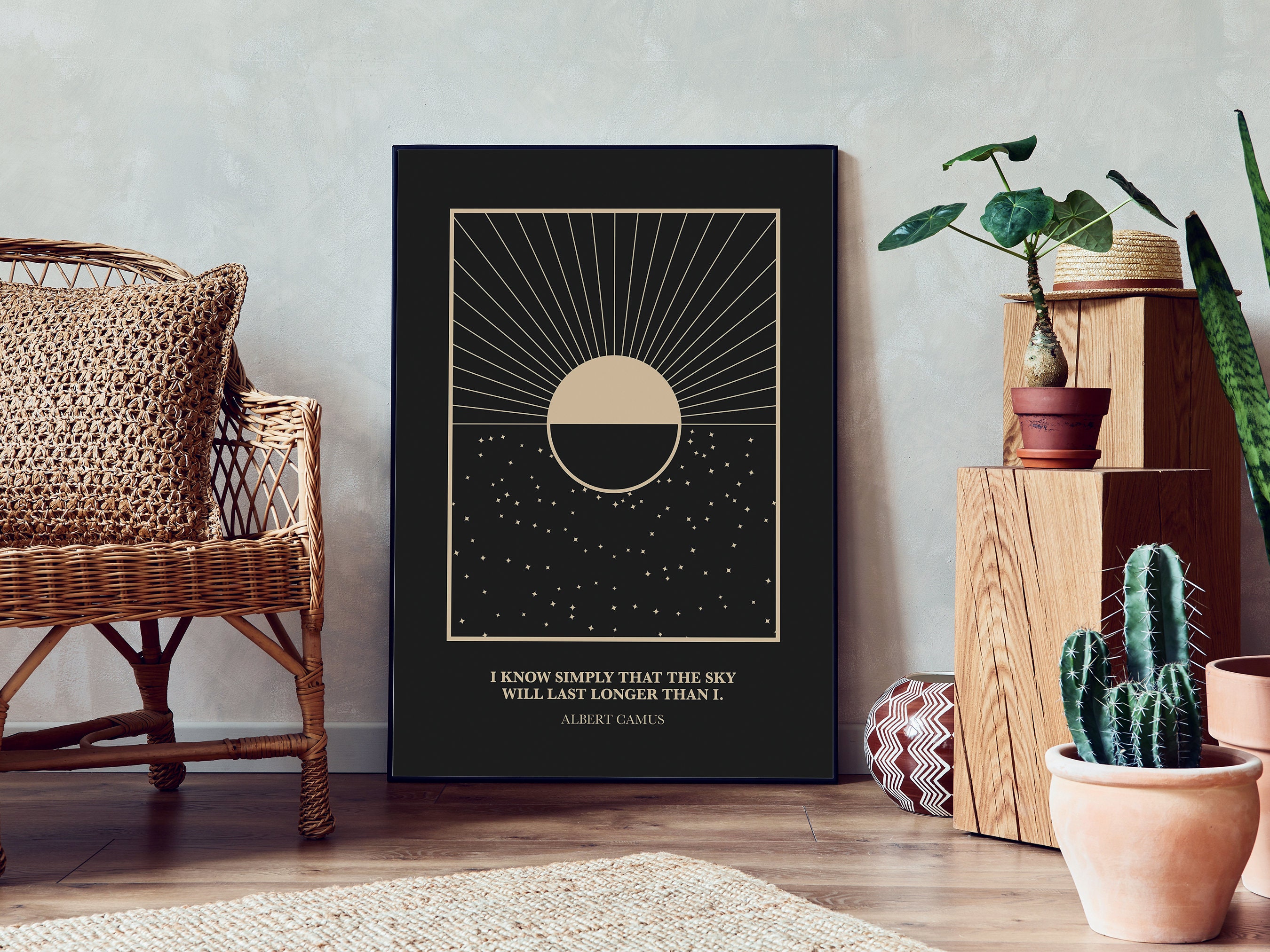 Albert Camus Wall Art, Camus Poster, Camus Quote, Nihilist Poster ...