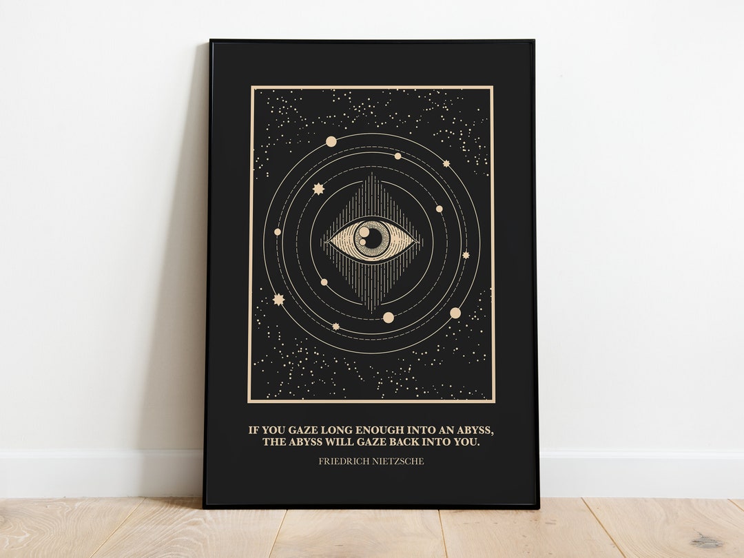 Nietzsche, Nietzsche Poster, Nietzsche Print, Nietzsche Art, Nihilism ...