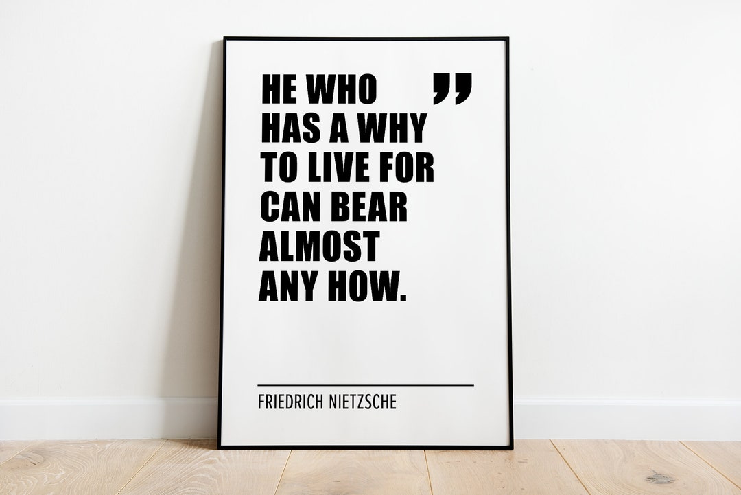 Friedrich Nietzsche Quote Poster, Friedrich Nietzsche, Nietzsche ...