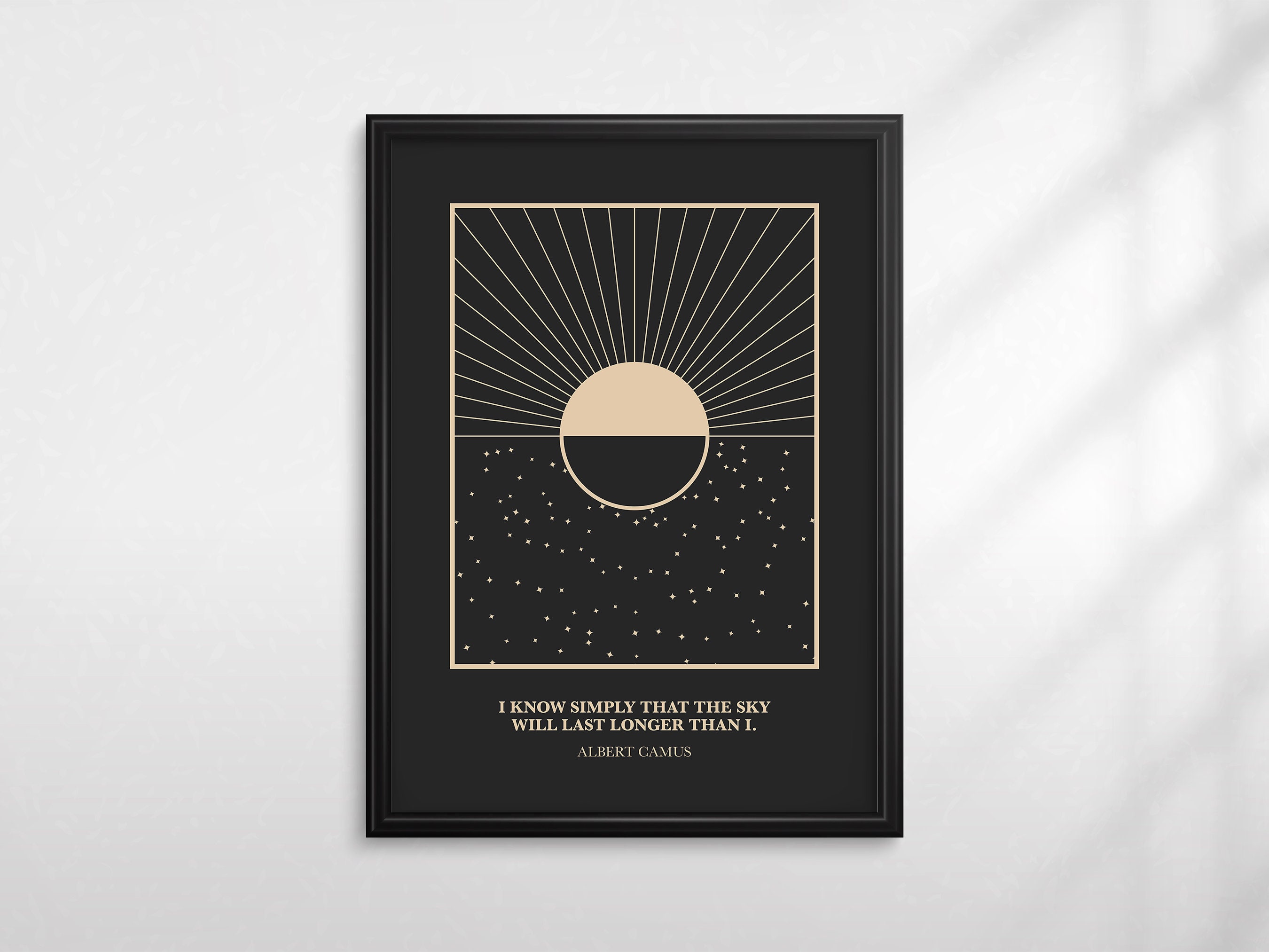 Albert Camus Wall Art, Camus Poster, Camus Quote, Nihilist Poster ...